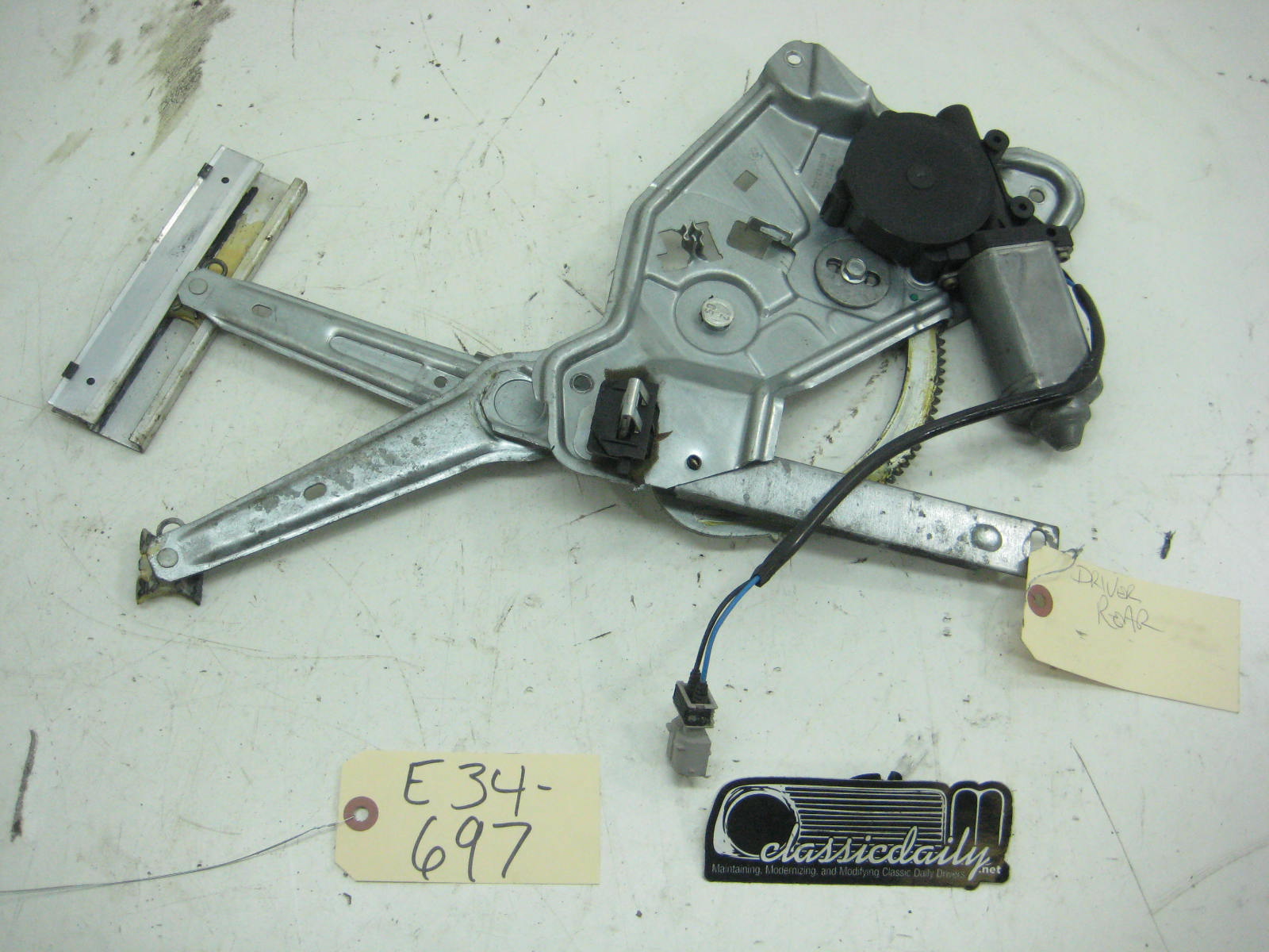 Drivers Left Rear Window Regulator - Classic Daily