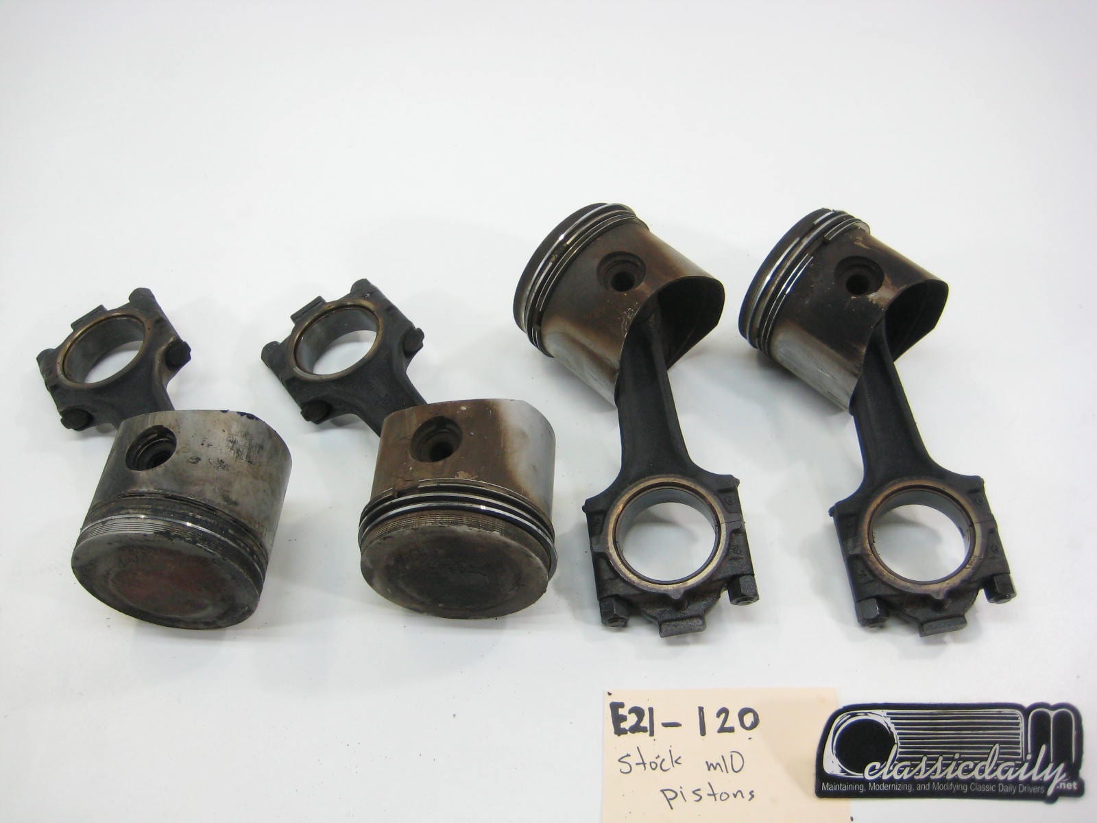 Stock M10 Pistons And Connecting Rods - Classic Daily