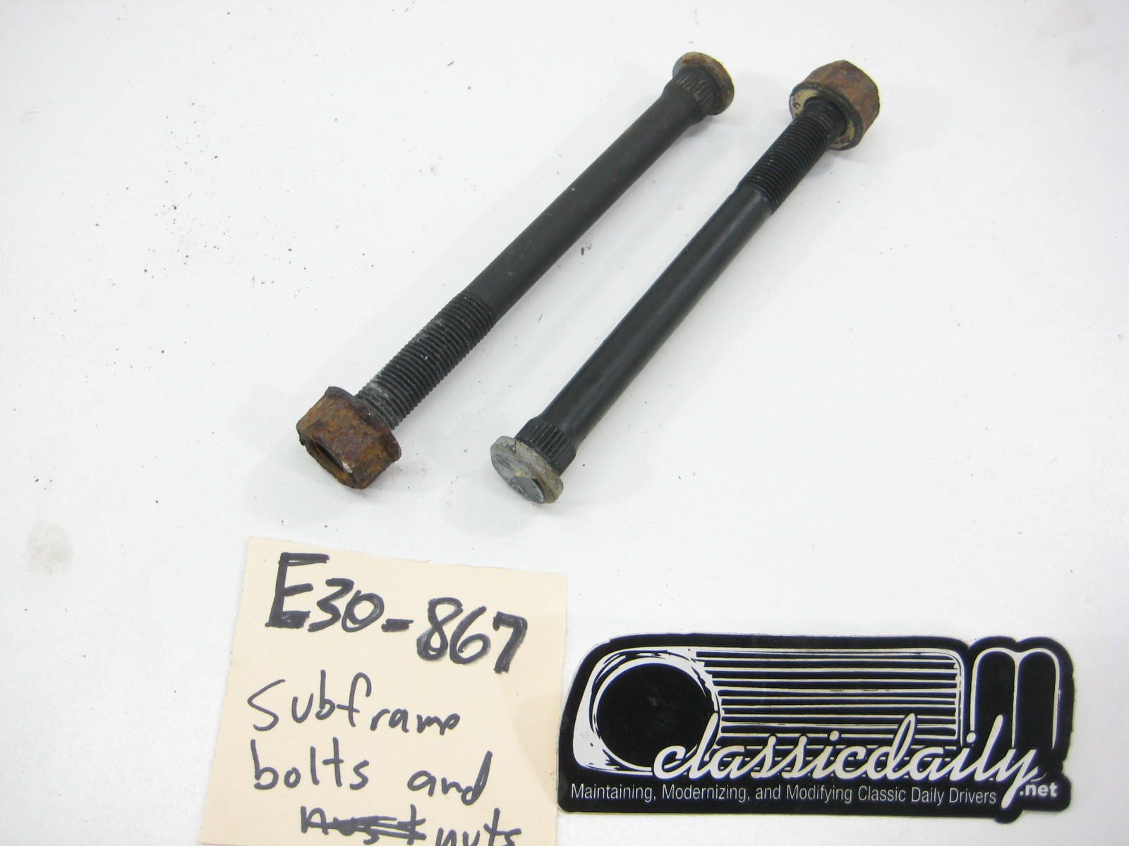 Subframe Bolts And Nuts - Classic Daily